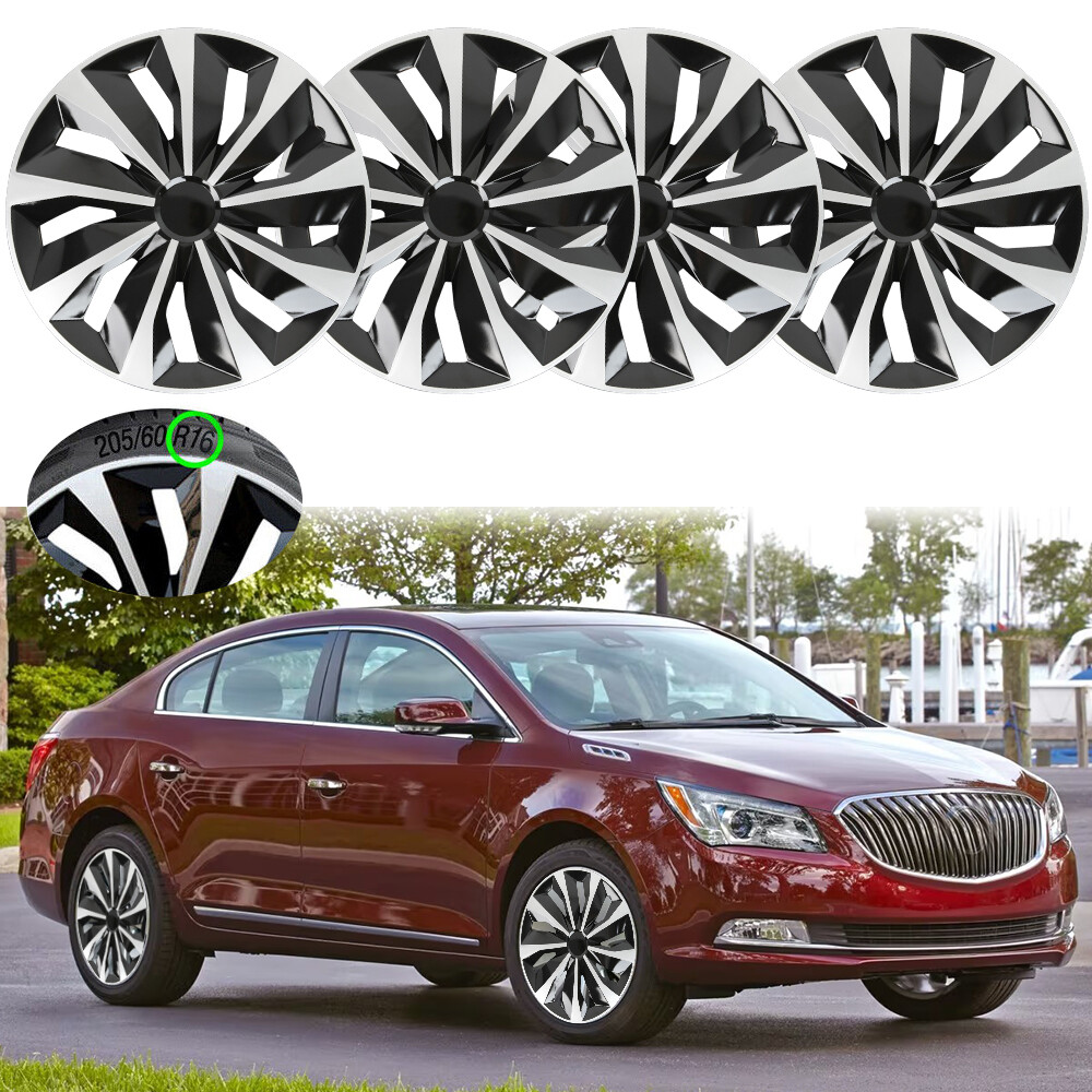 16" Set of 4 Wheel Covers Full Rim Snap On Hub Caps R16 For Buick ...