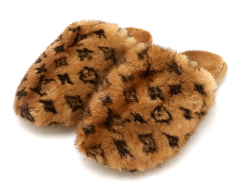 Louis Vuitton LV Sweet Line Slippers Monogram Mink Brown 1A4MCH Size:36 ...