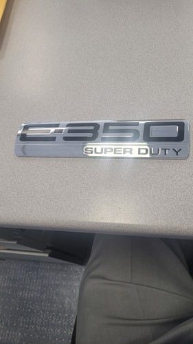 2006-14 E-350 Super Duty Ford Cargo Van Chrome Emblem OEM # 9C24 ...