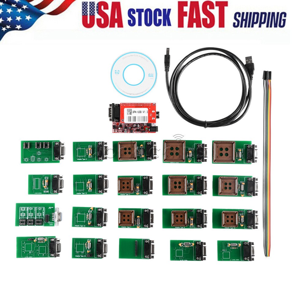UPA-USB Automotive ECU Programmer USB V1.3 Full Adapters With NEC ...
