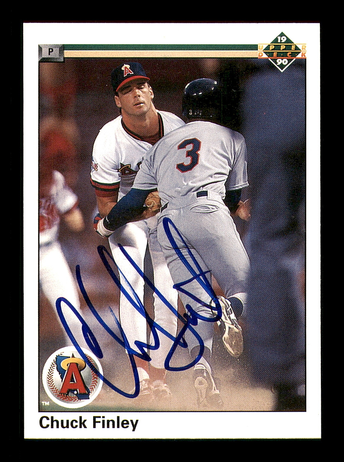 Chuck Finley Autographed Signed 1990 Upper Deck Card #667 Angels 184047 ...