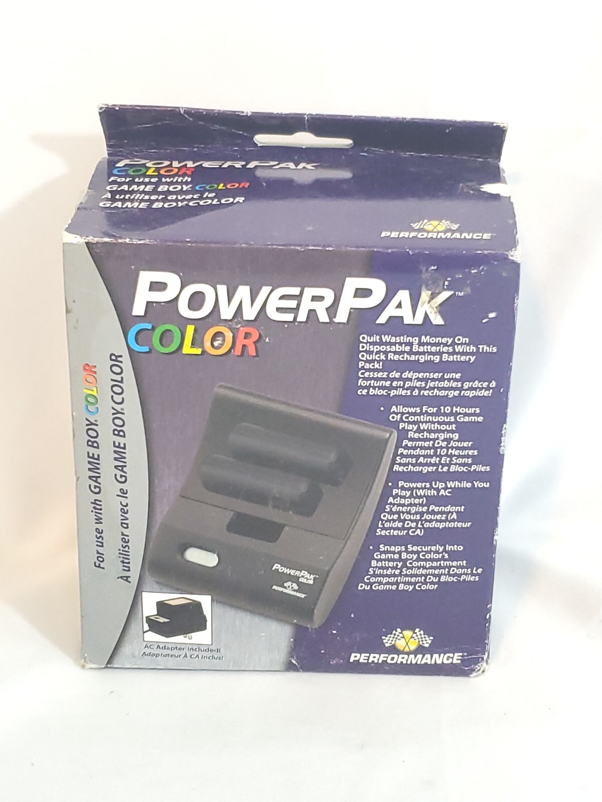 Gameboy Color Power Pak Battery Charger Nintendo Performance DC GB ...
