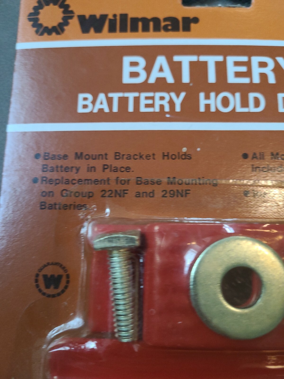 Wilmar Battery Hold Down Clamp & Bolt W1683C group 22NF & 29NF | eBay