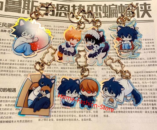 DEATH NOTE L Lawliet Yagami Light Doujin Acrylic Keychain Keyring Gift ...