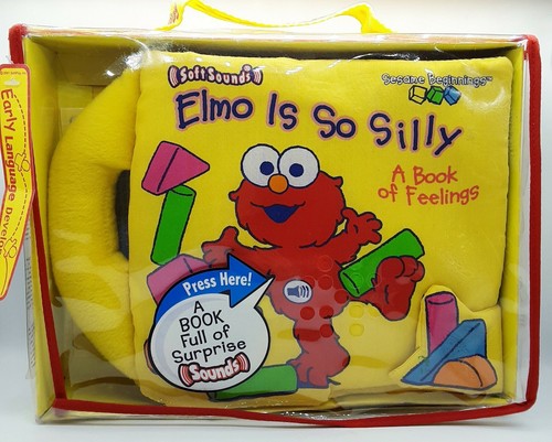 NOS Elmo Is So Silly A Book Of Feelings Sesame Beginnings Street Plush ...