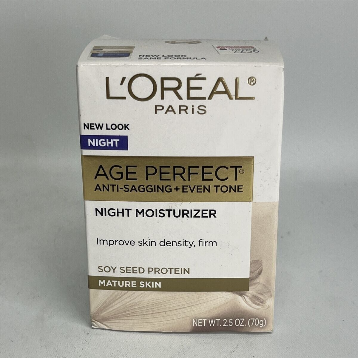 L'Oreal Age Perfect Anti-Sagging + Even Tone Night Moisturizer, 2.5 oz ...