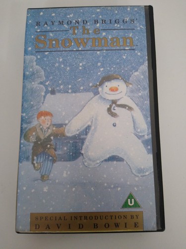 The Snowman VHS Video Tape Raymond Briggs Introduction By David Bowie ...