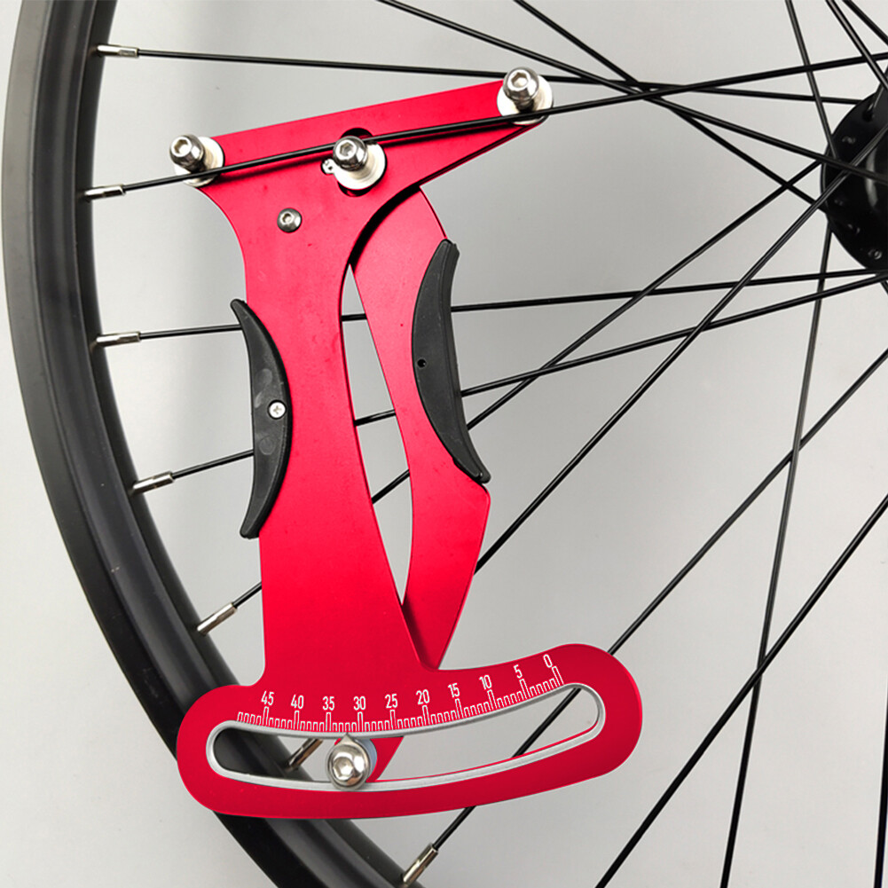 Spoke Tension Meter Aluminium Alloy Bicycle Spoke Correction Tool (Red ...