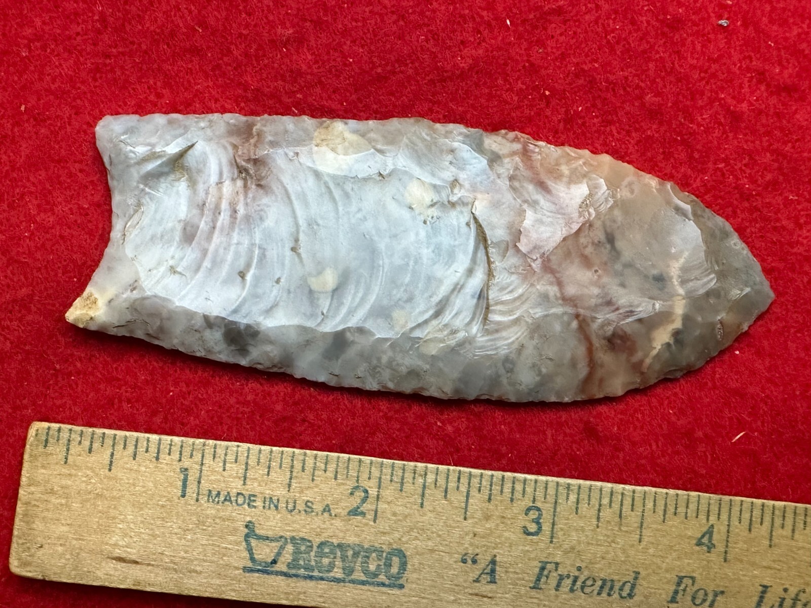 4 1/4" Flintridge Fluted Point, Indian Artifacts, Arrowheads, Hopewell ...