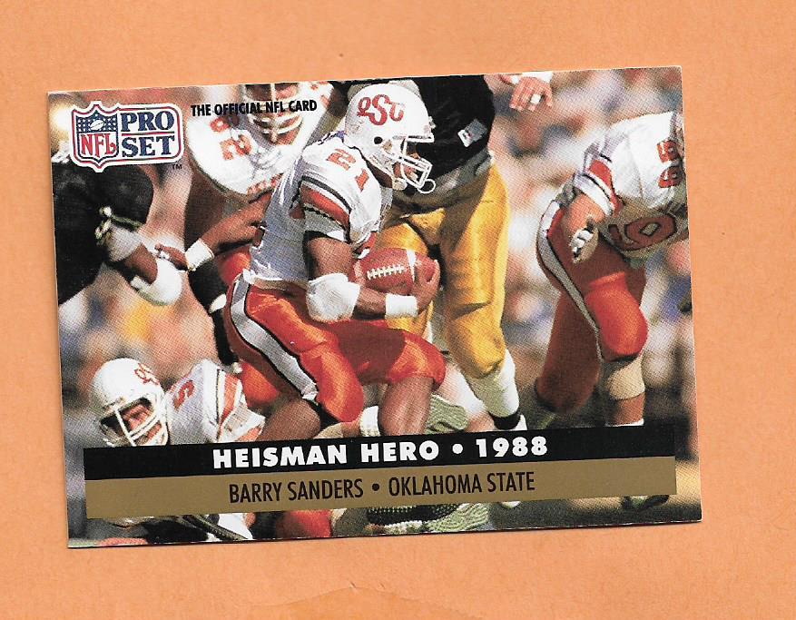HEISMAN HERO BARRY SANDERS PRO SET 1991 CARD # 39 | eBay