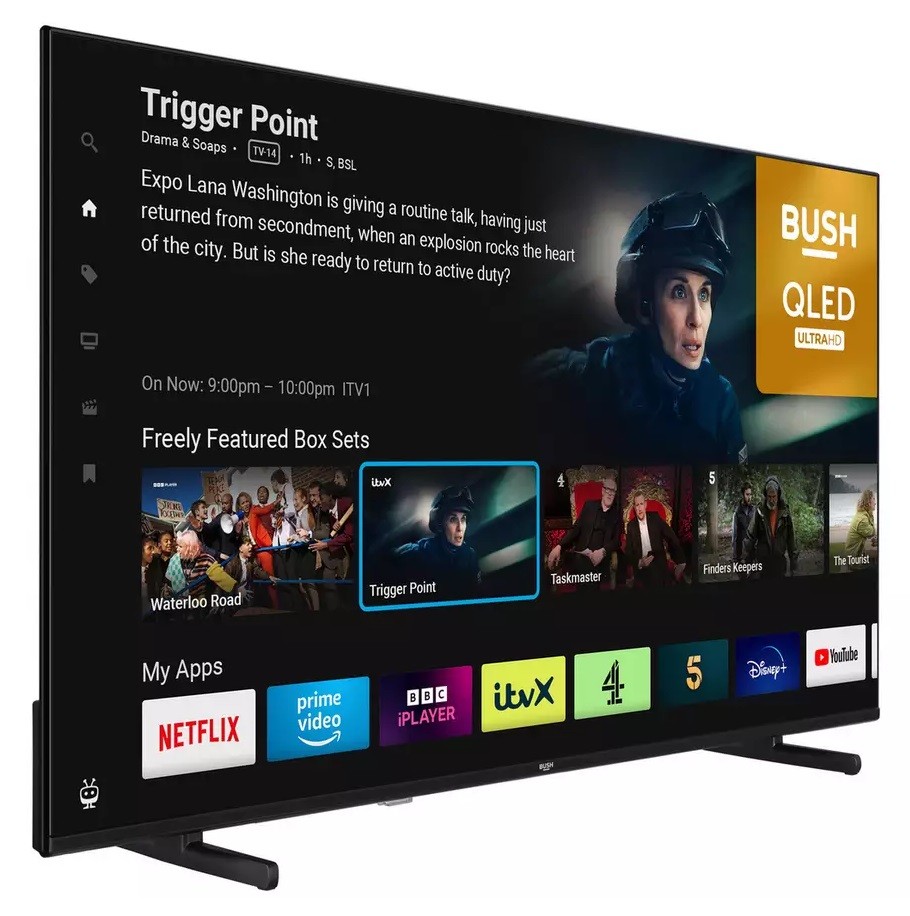 Argos Bush 4K SMART QLED TV 50QT24SB 50" Ultra HD HDR TiVo Freely TV ...