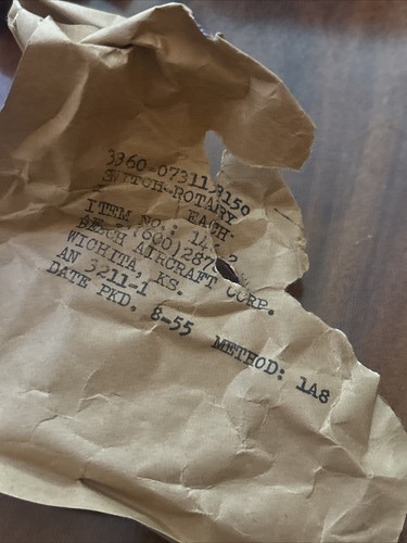 NOS Military Rotary Switch Beech Aircraft 1955 | eBay