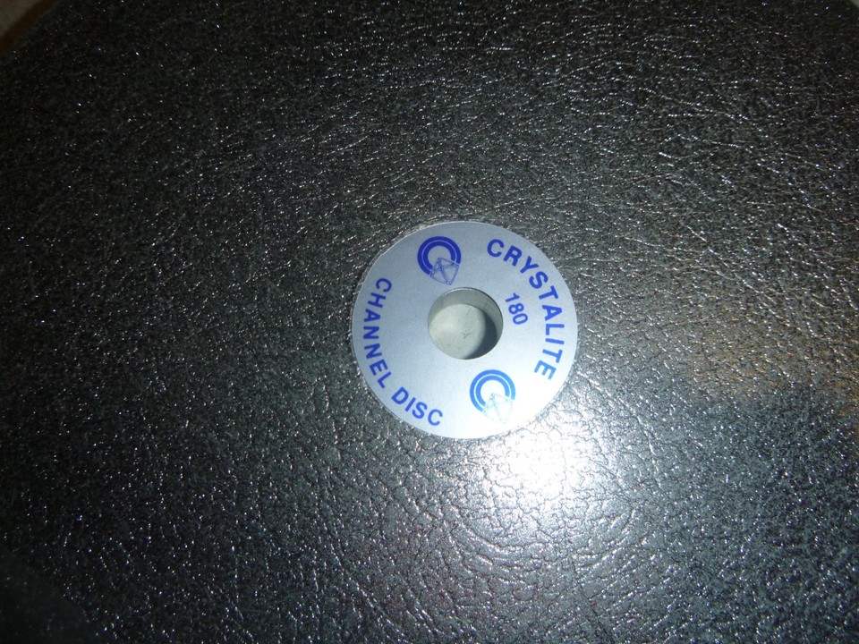 Crystalite 180 grit Channel Disc 8" Unused=Aluminum Lapidary 1/2" Arbor ...