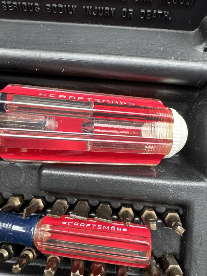 Rare Sexy Sears Craftsman USA Stubby & Reg ScrewDriver Bit Set 30pc ...