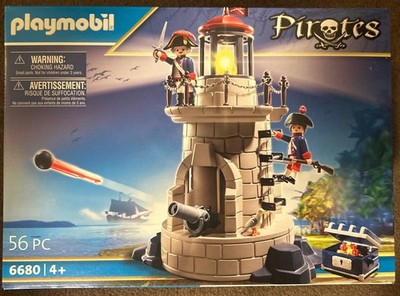 PLAYMOBIL ® 6680 Luminous Lighthouse With Soldiers / Pirates / Neuf ...