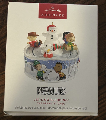 2025 Hallmark Let's Go Sledding Peanuts MAGIC Light Sound and Motion ...