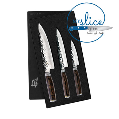 Shun Premier 3 Piece Knife Set in Gift Box TDMS300 - MADE IN JAPAN ...