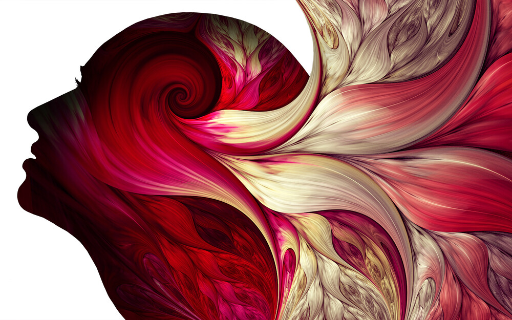 Abstract Woman Head Tree Design Art Print Home Decor Wall Art choose ...