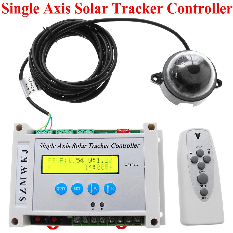 Electronic Solar Tracker Controller W/ Wind Sensor DIY Solar Panel ...
