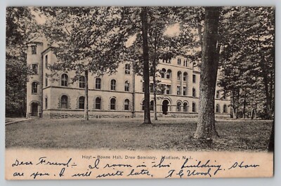 Hoyt-Bowne Hall Drew Seminary Madison NJ New Jersey 1900's UDB Vtg ...