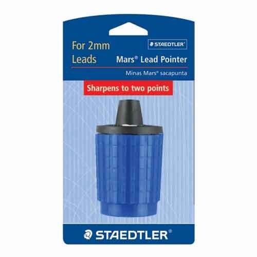 Staedtler Lead Pointer w/Receptacle 2 Hole Black/Blue 2mm Drafting ...