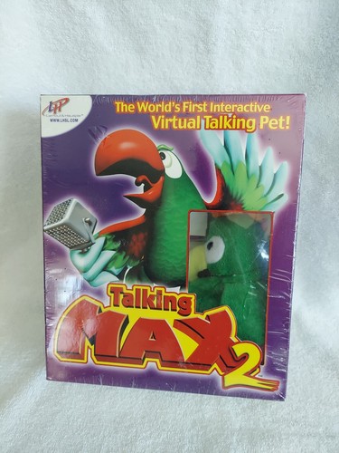 Talking Max 2 Virtual Pet Parrot Big Box PC Software 1999 NEW SEALED ...