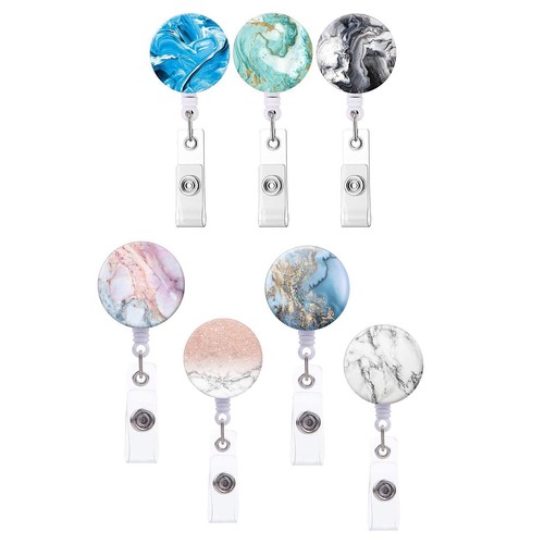 Rétractable Porte-Badge Reel - 3-Compter ID Titulaire de la Carte ...