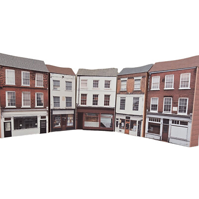 OO Gauge Low Relief Town Buildings Set of 5 Easy-Build 1/76 Scale ...