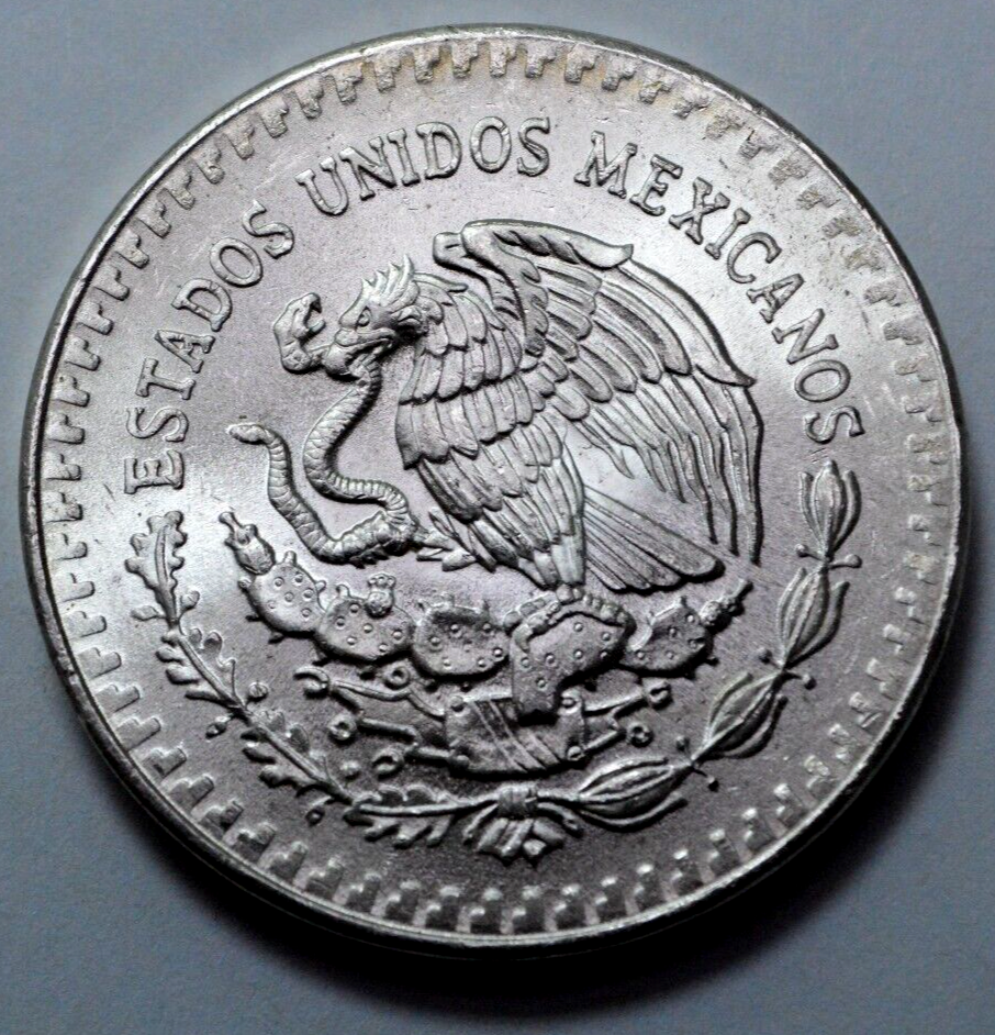 1986 UNC 1 Oz 999 SILVER MEXICO Libertad Pura Plata Coin with Nat ...