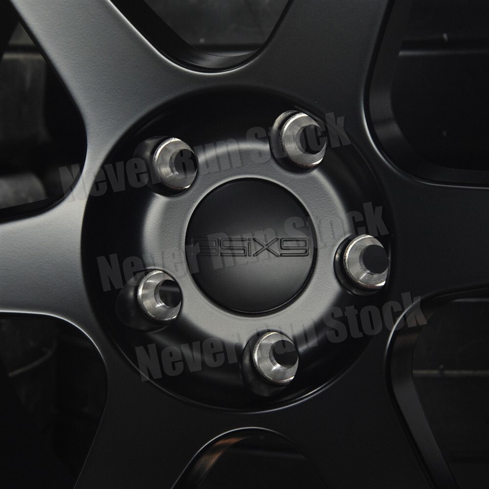 9SIX9 SIX-1 18x10 5x114.3 20 OFFSET MATTE BLACK TE 6 SPOKES SPORT 4 ...