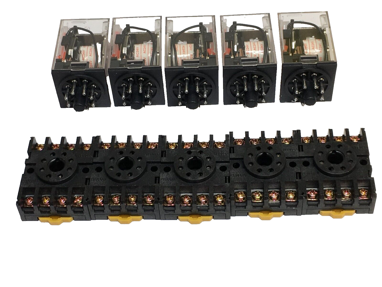 Relay MK2P-I MK2P MK2 AC 24V AC 8 Pin 10A 250VAC and PF083A Socket 5 PCS | eBay