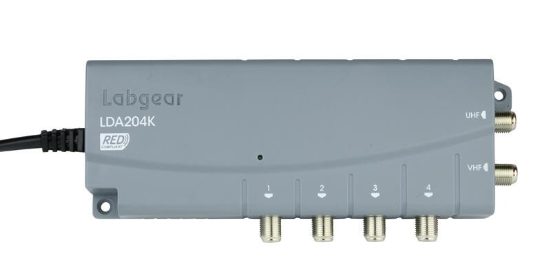 Labgear 4-Output TV Aerial Amplifier 4G-5G Filtered Professional Signal ...