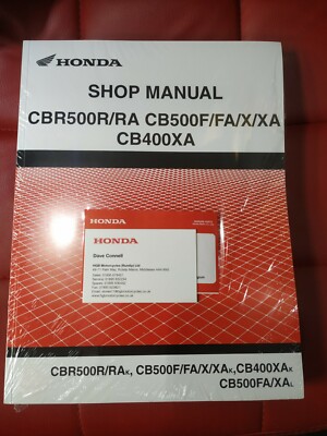 GENUINE HONDA CB500X CBR500R CBR500RA 2016>MOTORCYCLE WORKSHOP ...