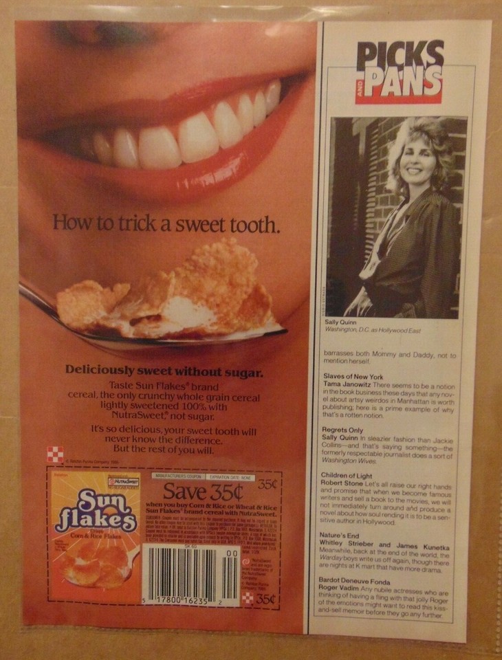 Vintage 80's CANON SURE SHOT Camera SUN FLAKES Cereal 1986 Print Ad ...