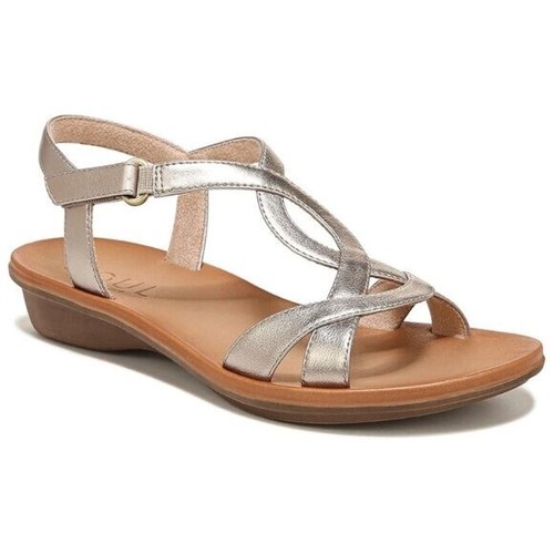 NWT Soul Naturalizer Womens Solo Silver Faux Leather Strappy Sandals ...