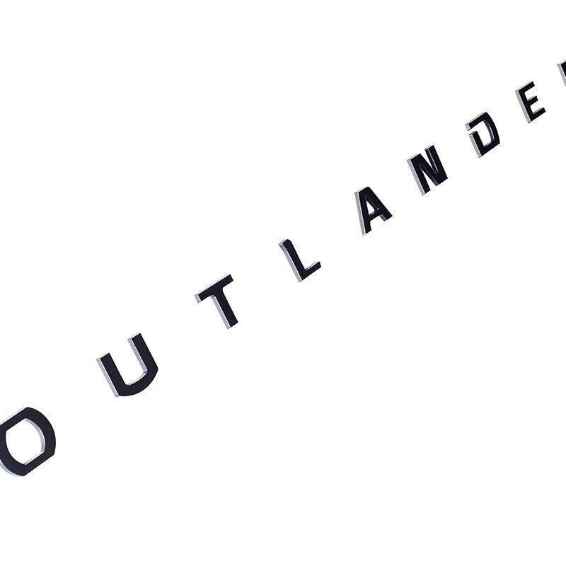 For Mitsubishi Outlander Black Car Letters Hood Emblem Badge 3D ...