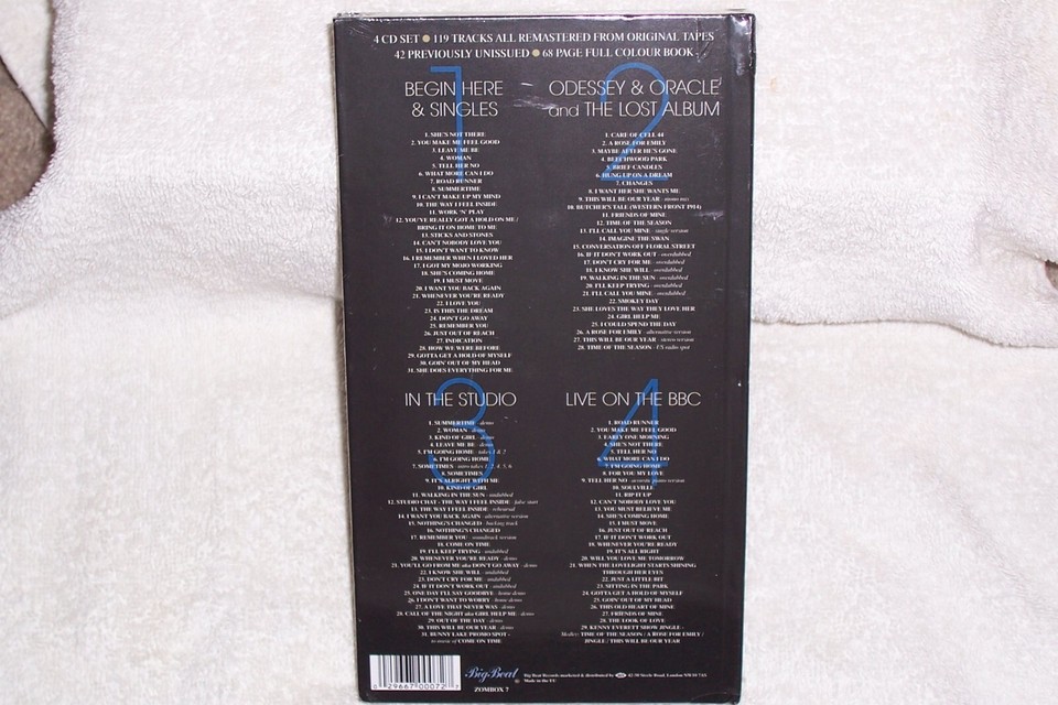 The Zombies - Zombie Heaven Remastered/Unissued Tracks 4 CD Box Set ...