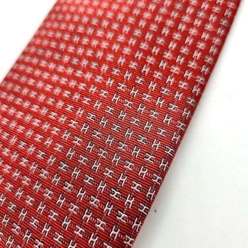 HERMES H-Pattern 100% Silk Tie 524-38 8cm Width 146cm Length | eBay