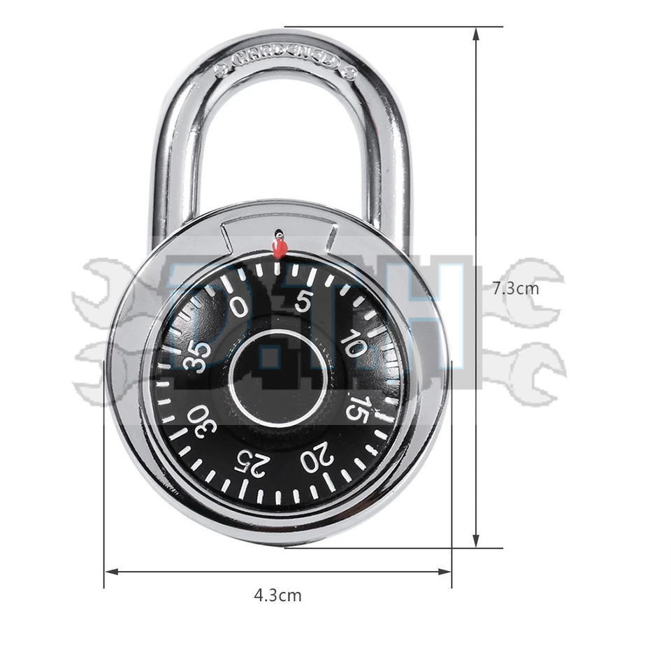 3 NUMBER COMBINATION PADLOCK METAL BODY | eBay Australia