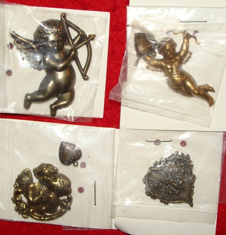 30 Valentine's Day Cherub Metal Charms & Craft Ornaments / Art Crafting ...