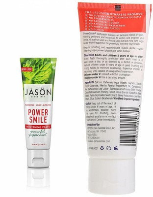 JASON Powersmile Whitening Fluoride-Free Travel Size Toothpaste, 3 ...