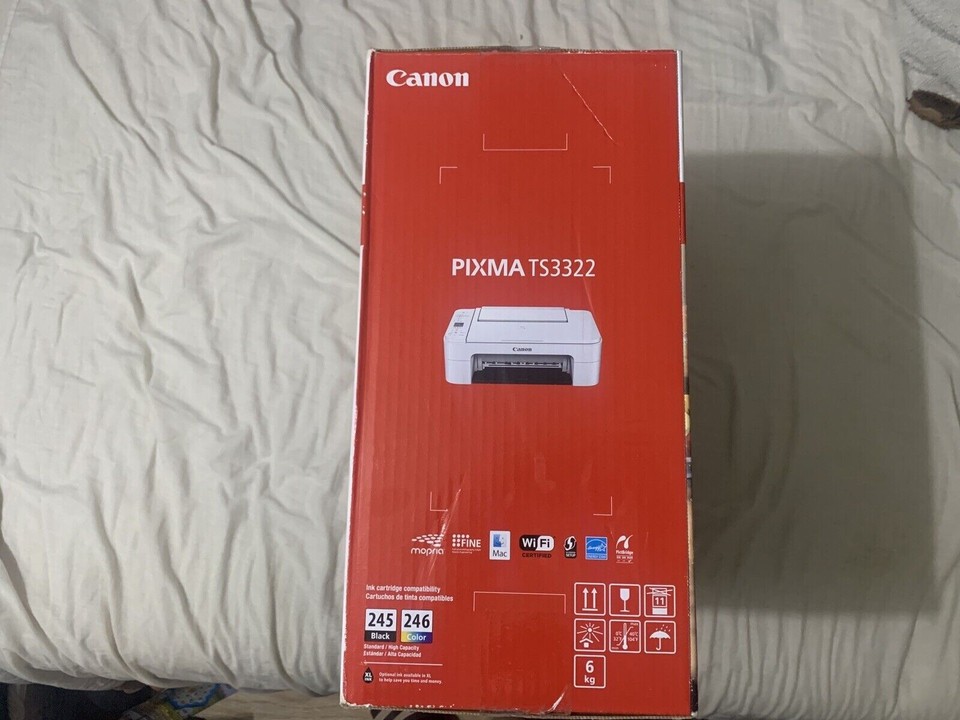 Canon TS3322 PIXMA Wireless Wi-Fi All-In-One Printer Airprint Inkjet ...