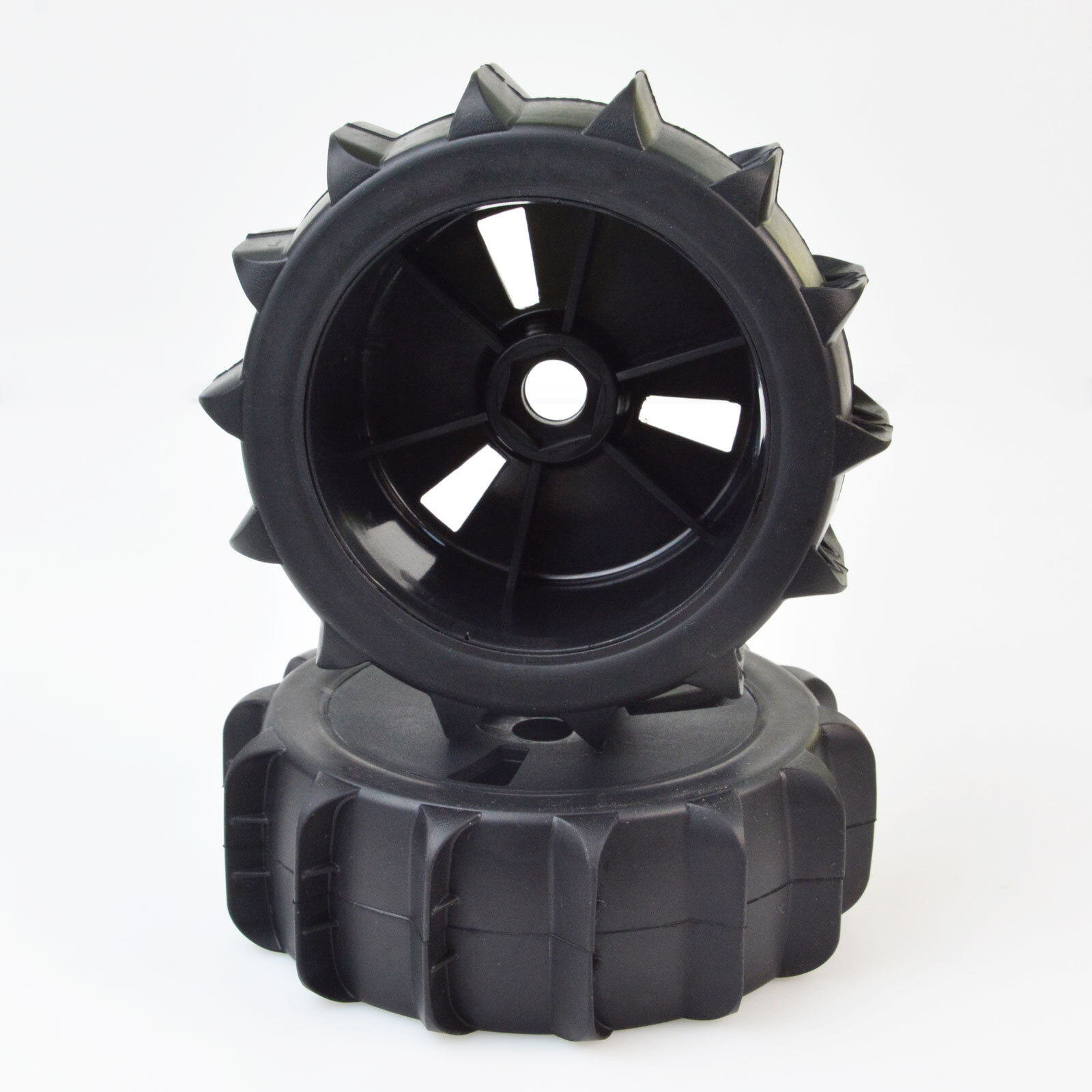 2pcs 1/8 RC Off Road Paddles Tires Sand Snow Buggy tyres 120mm & Hex ...
