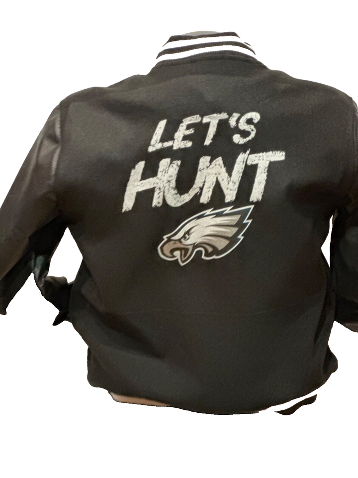 Philadelphia Eagles Unisex Let’s Hunt Design Vasity Heavy Jacket Coat ...