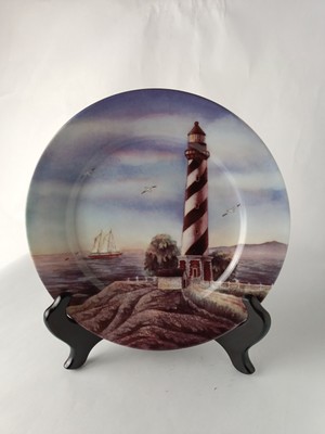 Lighthouse Plate 8 Inch Seascape Salad Plates Collectable Decorative | eBay