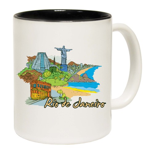 Rio De Janeiro Brazil Country Flag Destination - Funny Novelty Coffee ...