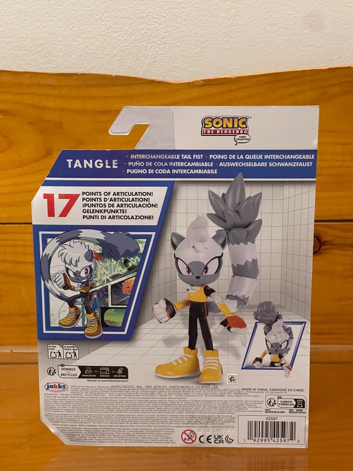 Jakks Pacific Sonic the Hedgehog Comic Collection 4" Tangle NEW FREE ...