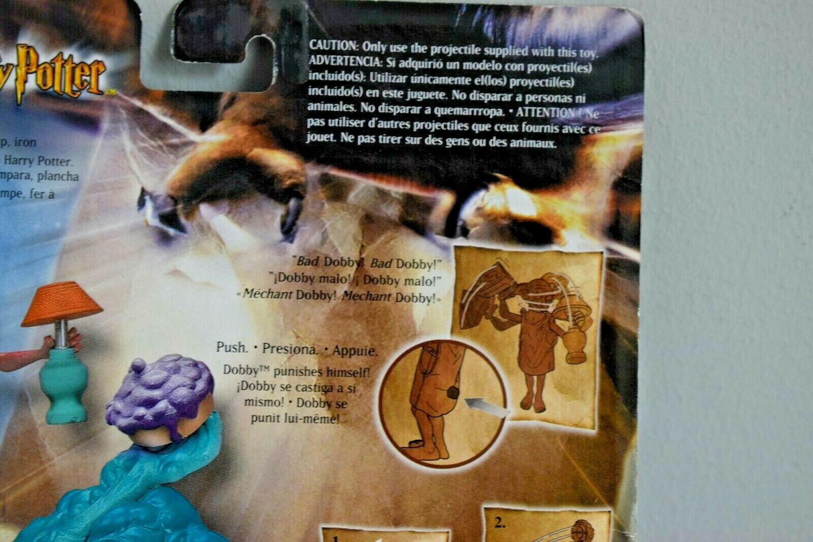 Harry Potter Dobby Action Figure Poseable Dobby Punishes Himself Iron ...