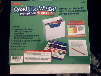 NEW LAKESHORE READY TO WRITE PROMPT BOX Grade 4-5 PROMPT 98 CARDS ...