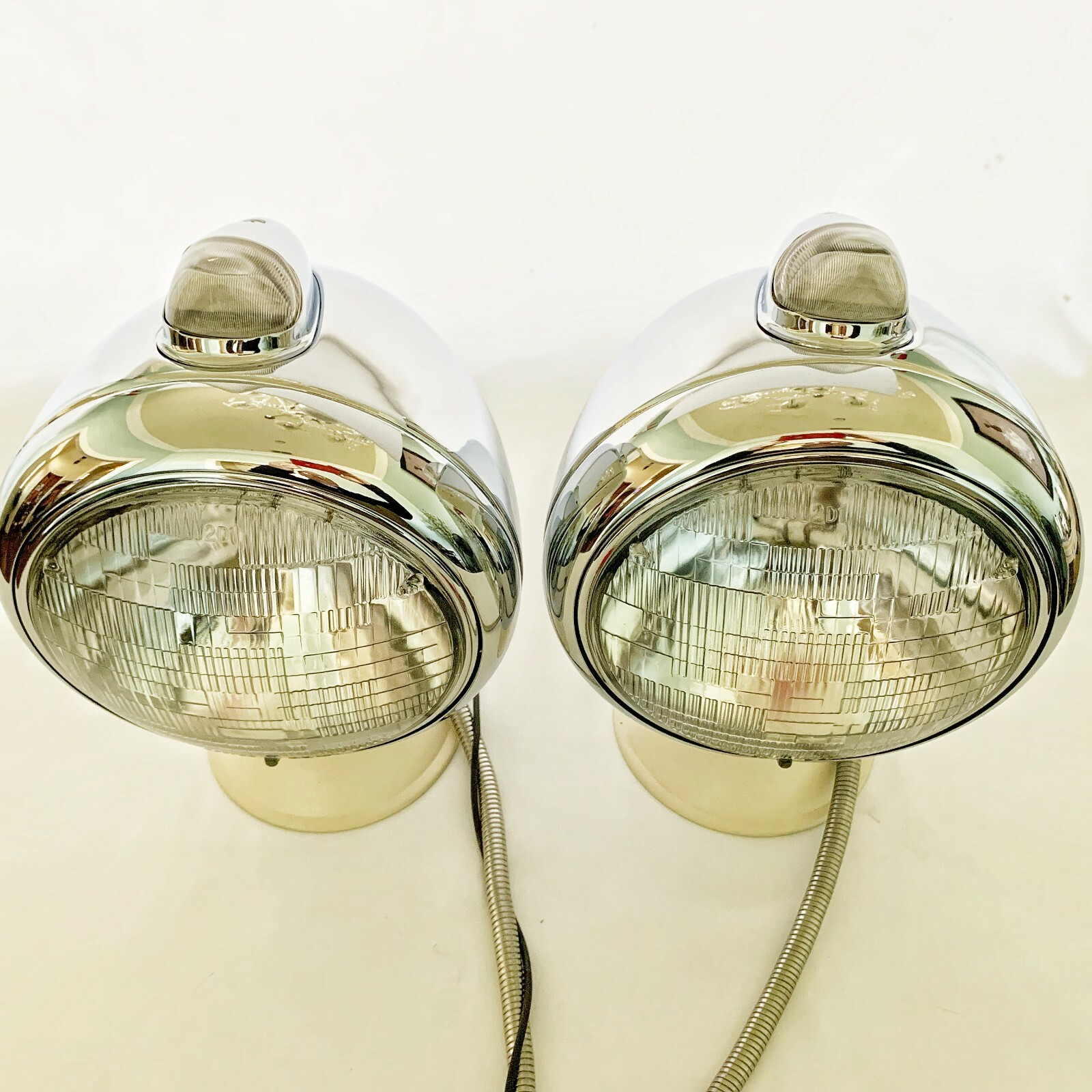 Guide 682-C Style Headlamps Halogen w/ Amber LED Clear Top Light ...